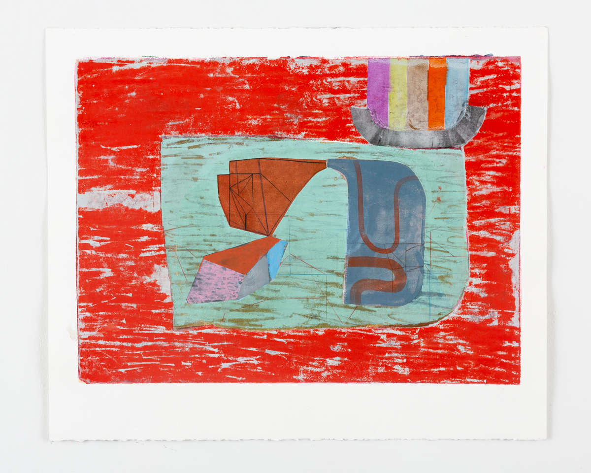 Jody Symula, Hot, Hot Sun , 2017, Gouache, screen printing ink ...